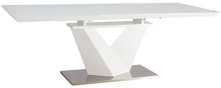 Jídelní stůl Alaras III - bílý lak