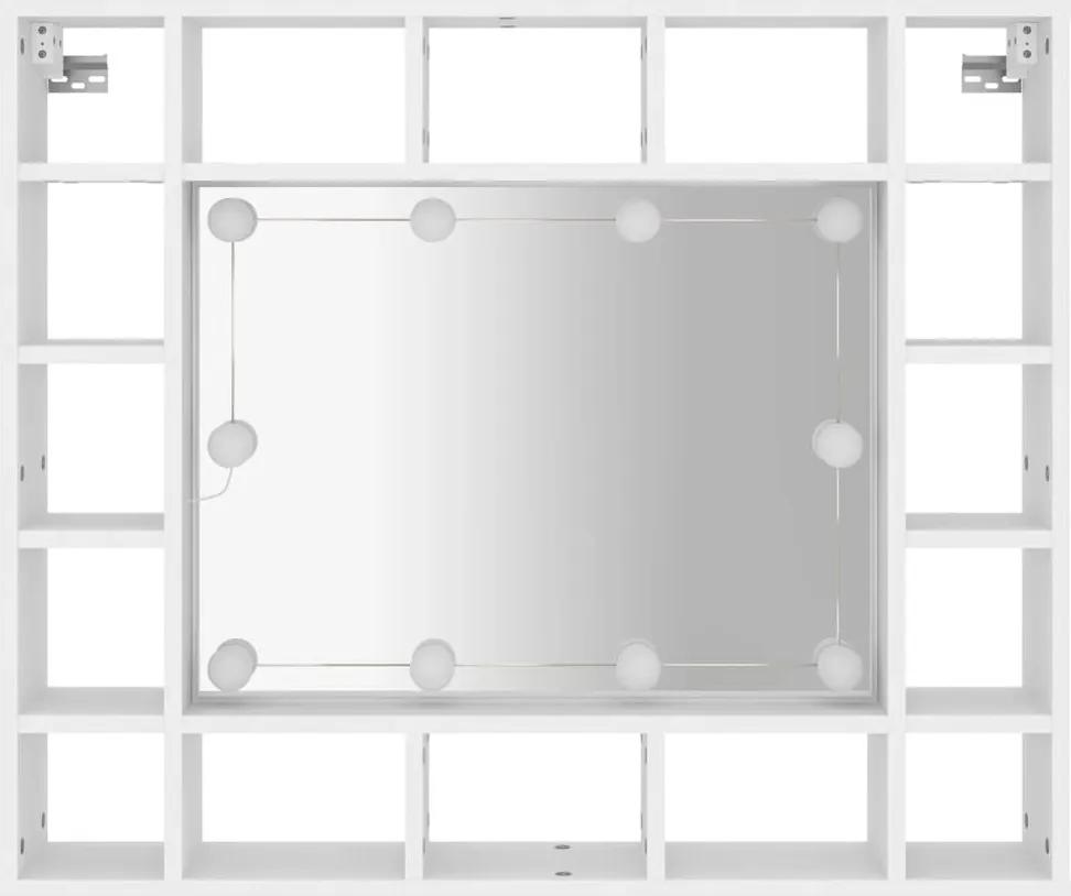 vidaXL LED zrcadlová skříňka 91 x 15 x 76,5 cm [808864] Barva: kouřový dub