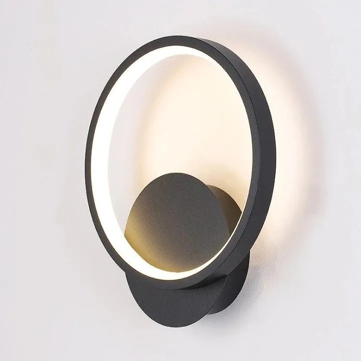 Toolight Moderní nástěnné LED osvětlení D47 LHJ081-W černé
