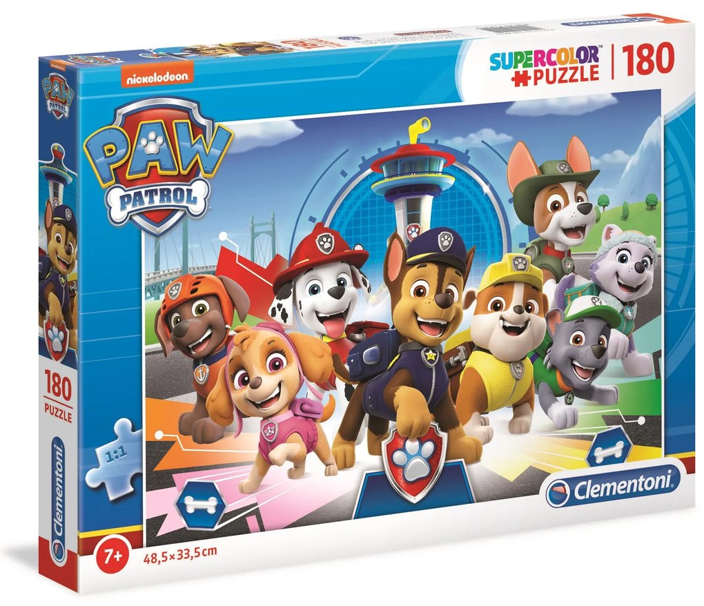 Clementoni - Puzzle Supercolor Paw Patrol Tlapková patrola 180 dílků