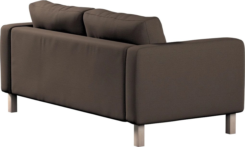 Potah na pohovku IKEA Karlstad 2-místná, nerozkládací, krátký barva hnědá látka pletený vzor