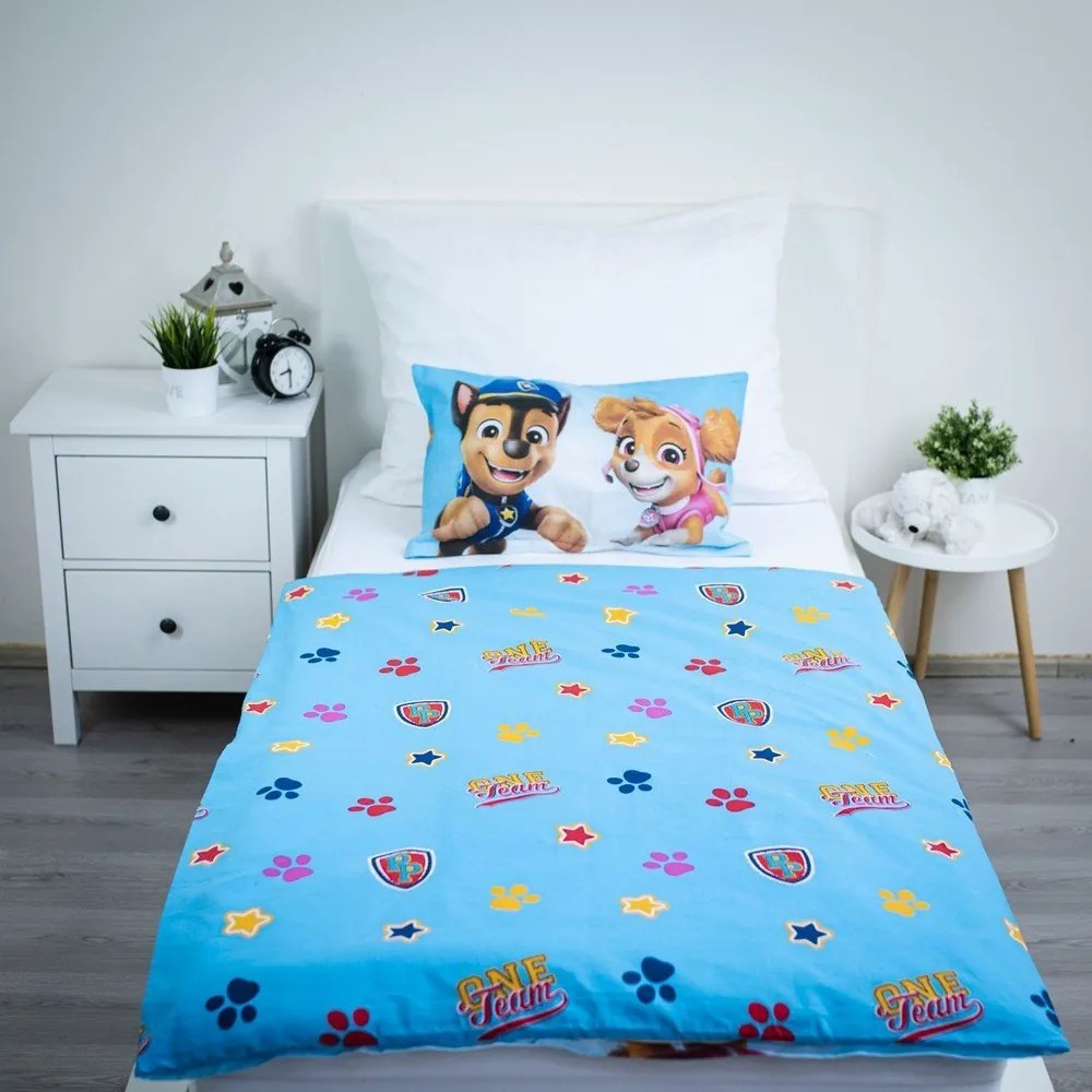 Bavlněné dětské povlečení do postýlky 100x135 cm Paw Patrol – Jerry Fabrics