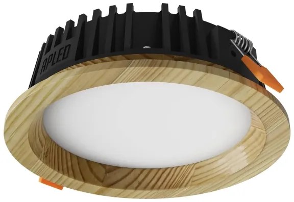 APLED - LED Podhledové RONDO WOODLINE LED/6W/230V 4000K pr. 15 cm borovice masiv