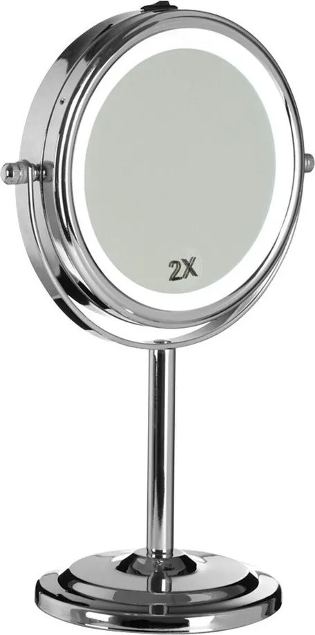 Kosmetické zrcadlo s osvětlením/zvětšovací (zvětšení 2x) ø 15 cm Cassini – Premier Housewares