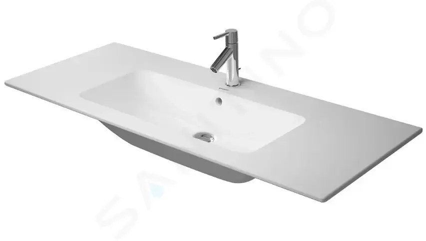 DURAVIT - ME by Starck Umyvadlo nábytkové 1230x490 mm, bez otvoru pro baterii, alpská bílá (2336120060)