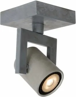 LUCIDE CONNI-LED Spot 1xGU10/5W L10 H14cm Grey, bodové svítidlo, bodovka