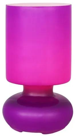 Stolní lampa FUERTE 1 x E14, SKLO, fialová