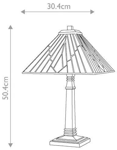 Elstead TF-ALDERLEY-TL-L - Stolní lampa Tiffany ALDERLEY 1xE27/60W/230V