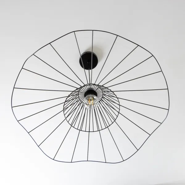 Brilagi - LED Lustr na lanku CERIA WIRE 1xE27/40W/230V pr. 80 cm černá