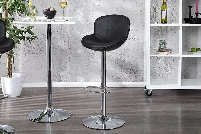 Deflee barová židle SPEEDCHAIR BLACK BZ10241  45 x 80 - 100 x 50 cm