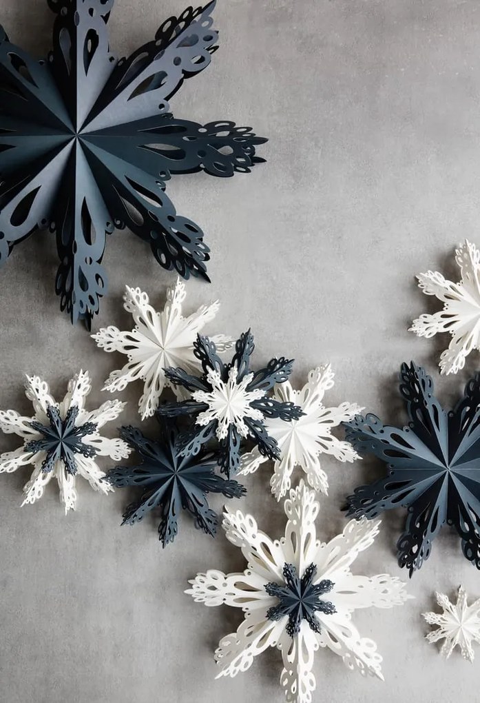 Broste, Papírová vločka SNOWFLAKE 15cm | bílá