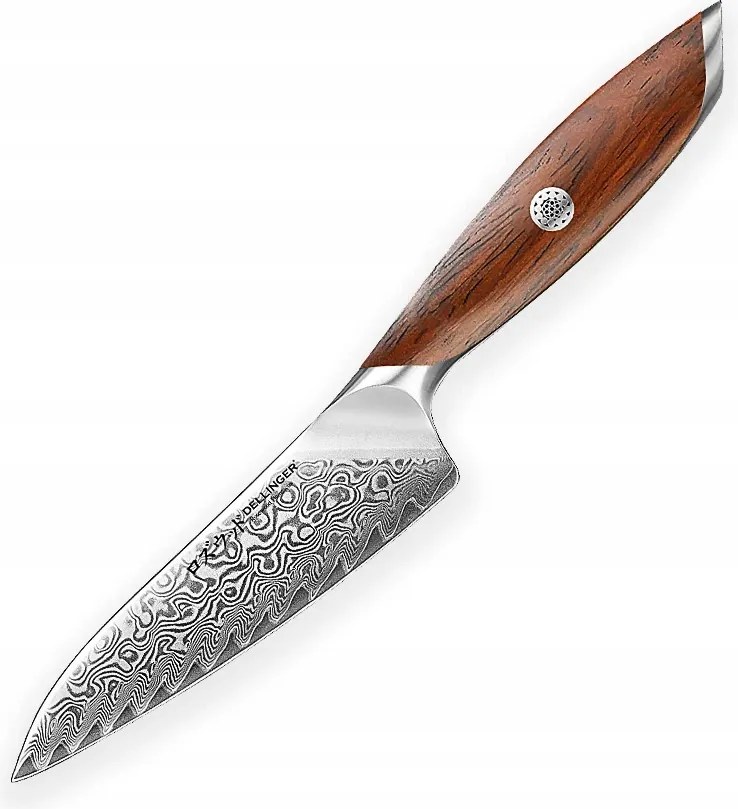 Univerzální nůž Petty 135 mm Dellinger Rose Wood Damascus
