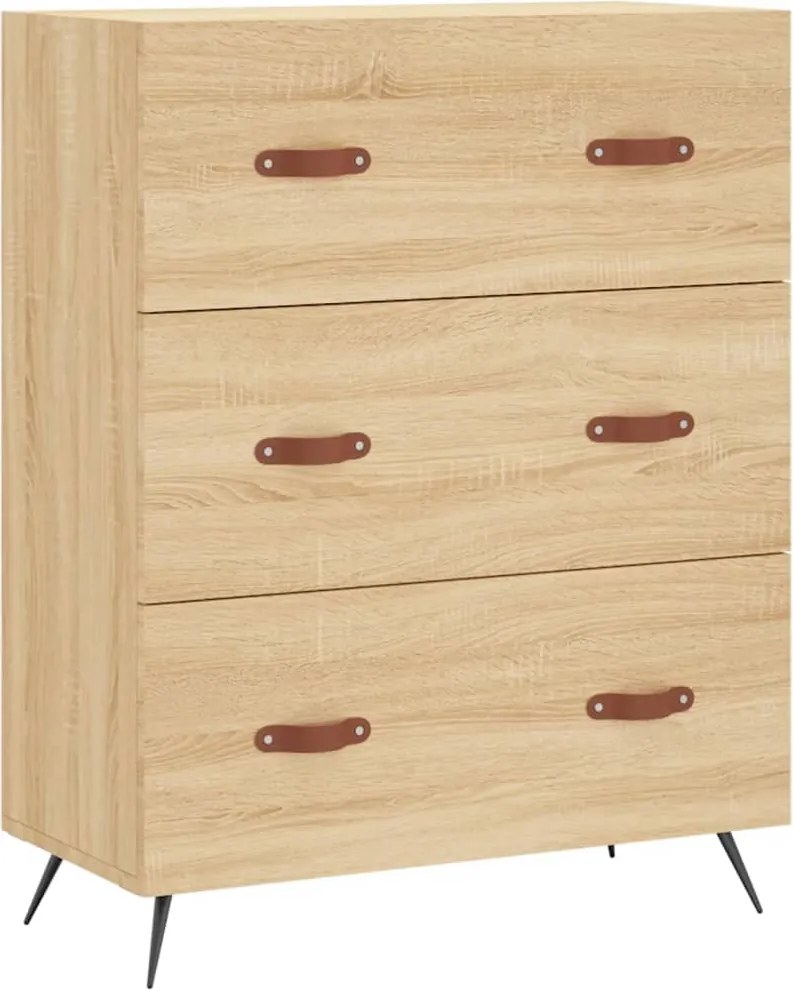 Skříň highboard dub sonoma 69,5 x 34 x 180 cm kompozitní dřevo 3198380