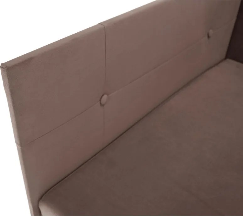 Válenda AURIA UNI 90x200 s úložným prostorem, hnědá Taupe Trinity 06 Kondela 0000395672