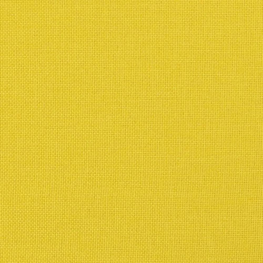 Petromila 3místná pohovka s polštáři světle žlutá 180 cm textil