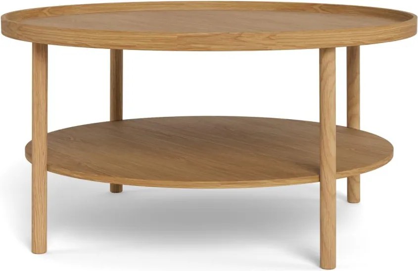 ACTONA Kulatý konferenční stolek BANBURY hnědý Ø80x42 cm