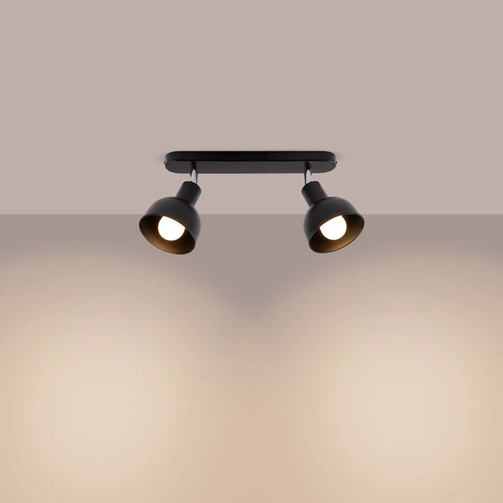 Sollux Lighting Stropní svítidlo ELBA 2 černé