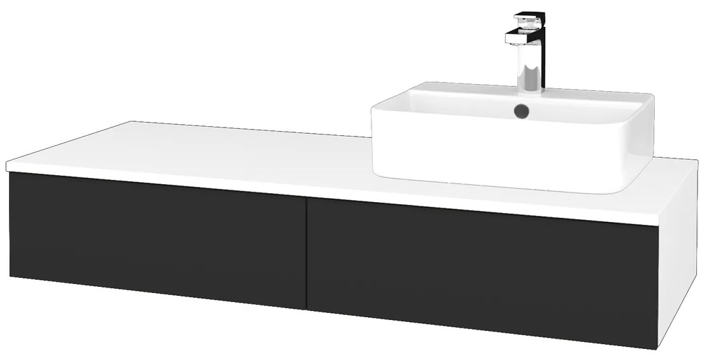 Dřevojas Koupelnová skříňka MODULE SZZ2 120 Varianta: D04 Dub / D04 Dub / Pravé