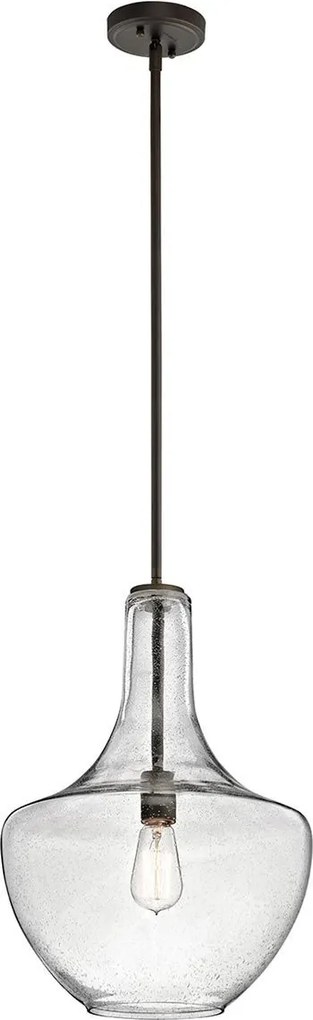Světlo nad stůl Elstead EVERLY M starý bronz 1xE27 60W 35 cm