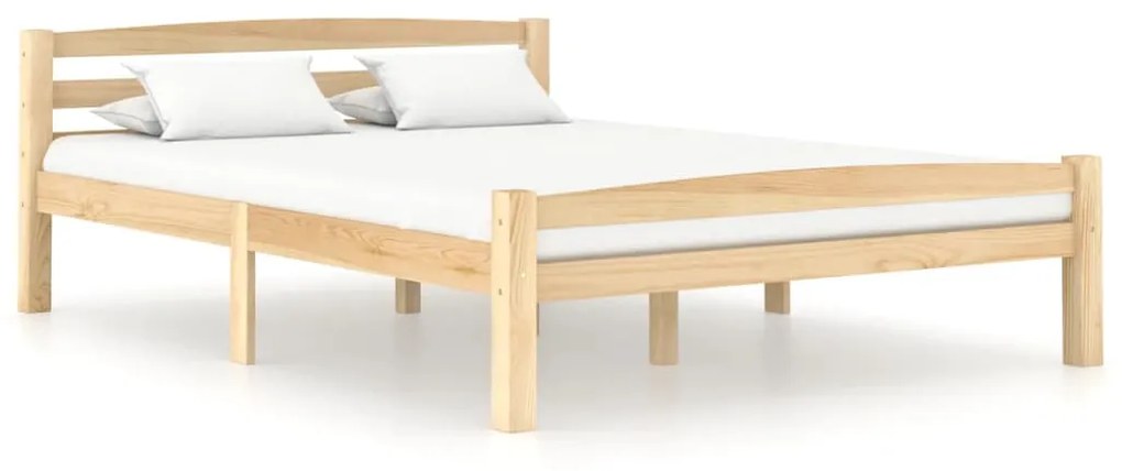 Rám postele masivní borové dřevo 120 x 200 cm,  322063
