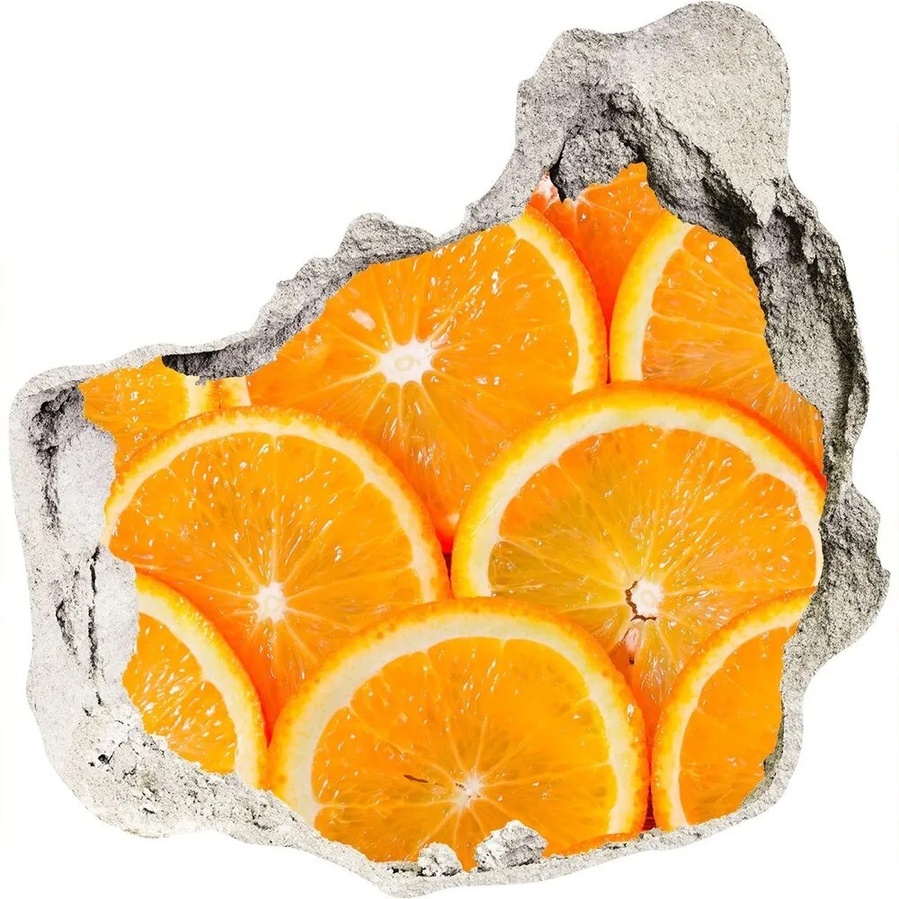Wallmuralia Samolepící nálepka Plátky pomeranče 75x75 cm