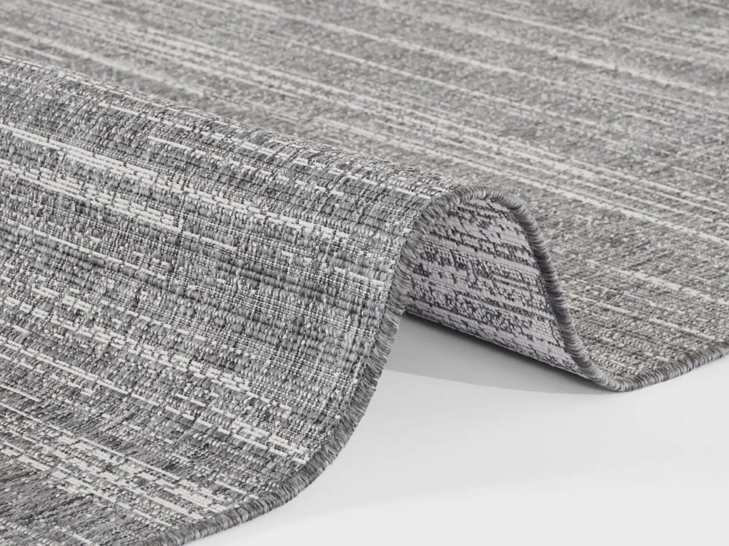 ELLE Decoration, Kusový koberec Gemini 105543 Silver z kolekce Elle – na ven i na doma, 120x170, šedá, chodba / předsíň