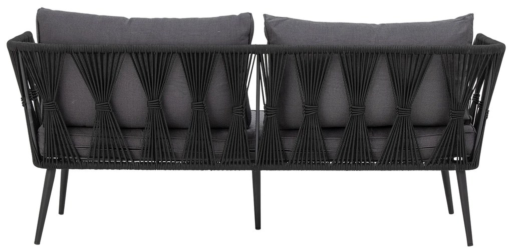BLOOMINGVILLE Zahradní pohovka PAVONE 174 cm černá 82064276