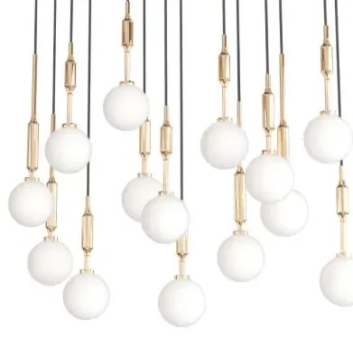 Designový lustr Ero S 15 zlatá