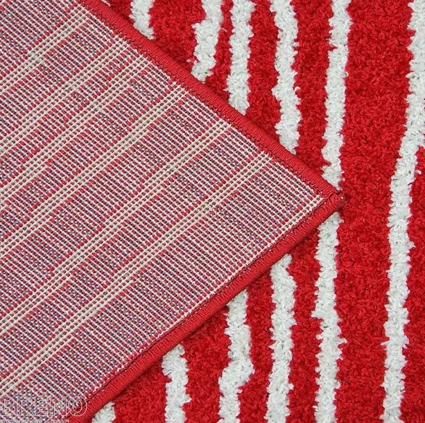 Oriental Weavers, Kusový koberec Lotto 562 FM6 R, 67x120, červená, chodba / předsíň