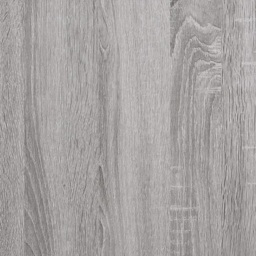Petromila Psací stůl šedý sonoma 100x50x75 cm kompozitní dřevo a železo