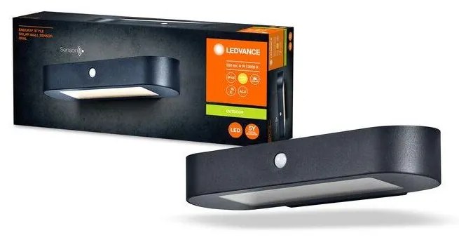 Ledvance Ledvance-LED Solární nástěnné svítidlo se senzorem ENDURA STYLE LED/6W/7,4V IP44 P225344