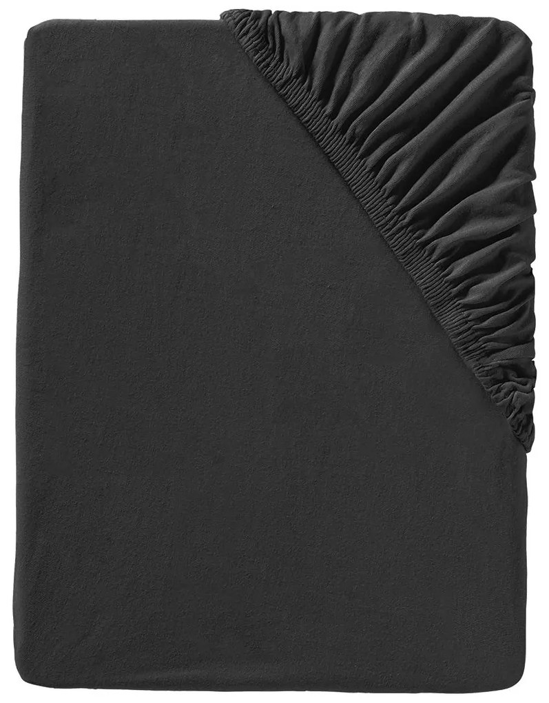 MERADISO® Žerzejové napínací prostěradlo, 140-160 x 200 cm (černá), - 4050069090623