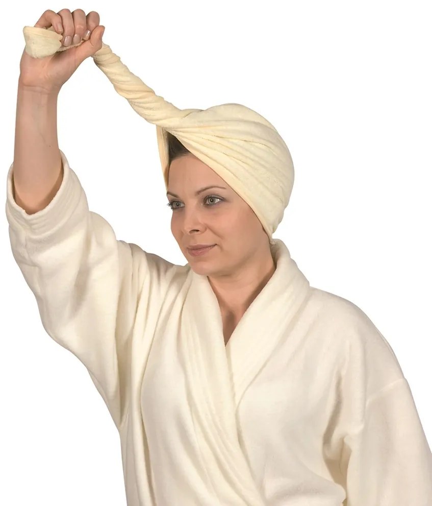 Matex Koupelnový turban froté krém