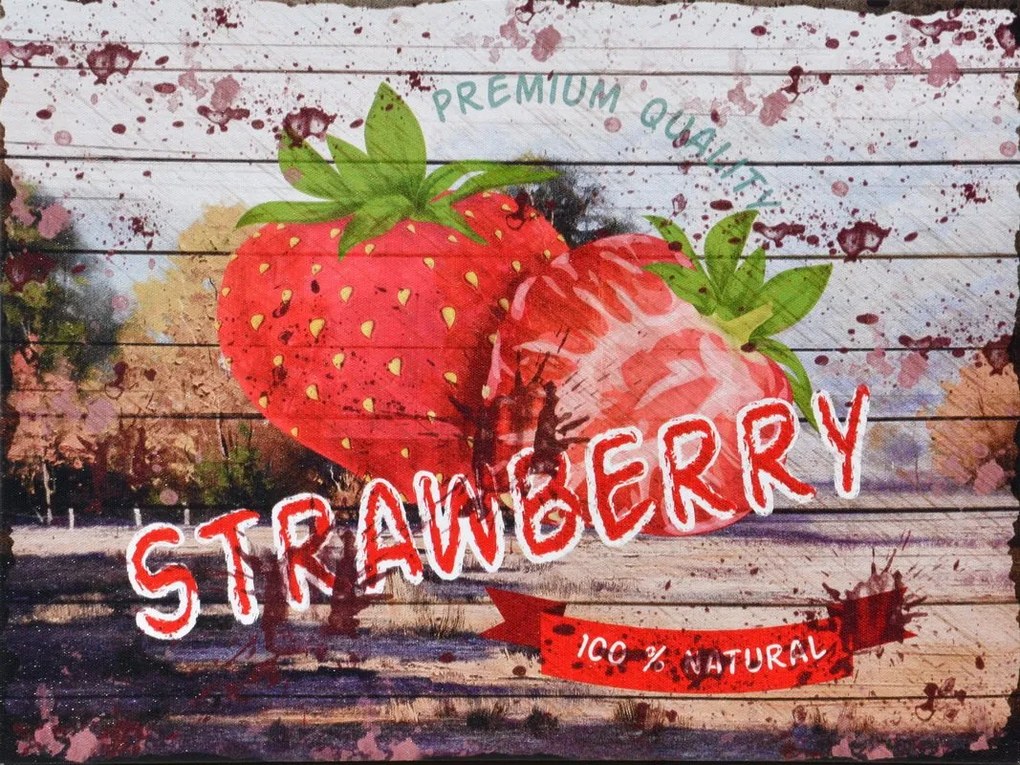 Obraz na plátně - Strawberry (100% natural)