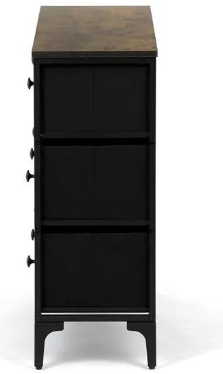 Retro komoda ALMIRA - old wood / MDF Barva: Vícebarevná