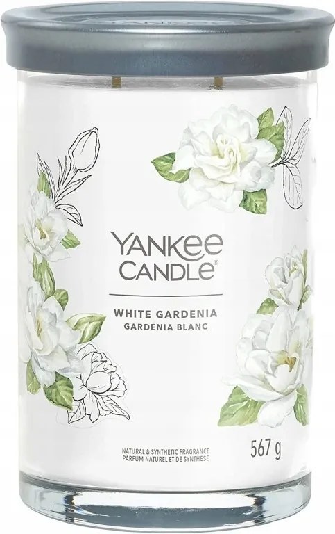 Yankee Candle svíčka Signature Tumbler ve skle velká White Gardenia 567g