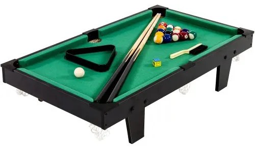 GamesPlanet® Mini kulečník pool, 92 x 52 x 19 cm, černá