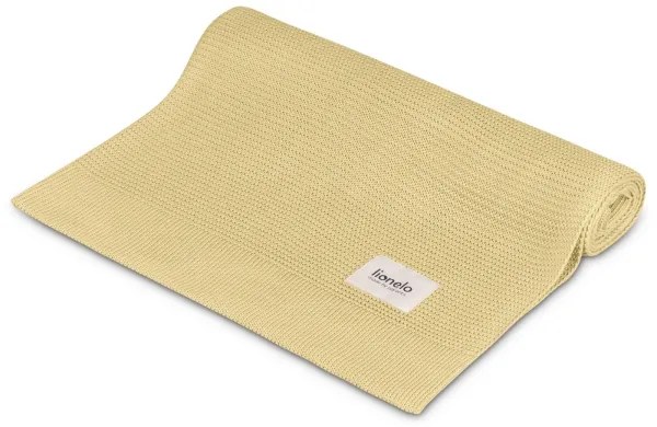 Lionelo - Bambusová deka BAMBOO BLANKET 75x100 cm Yellow Lemon