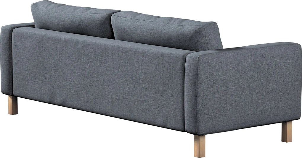 Potah na pohovku IKEA Karlstad 3-místná, nerozkládací, krátký barva šedá látka pletený vzor