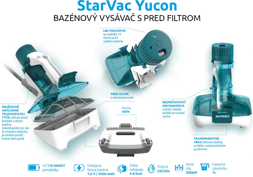 Marimex | Bazénový vysavač Marimex StarVac Yucon | 10800049