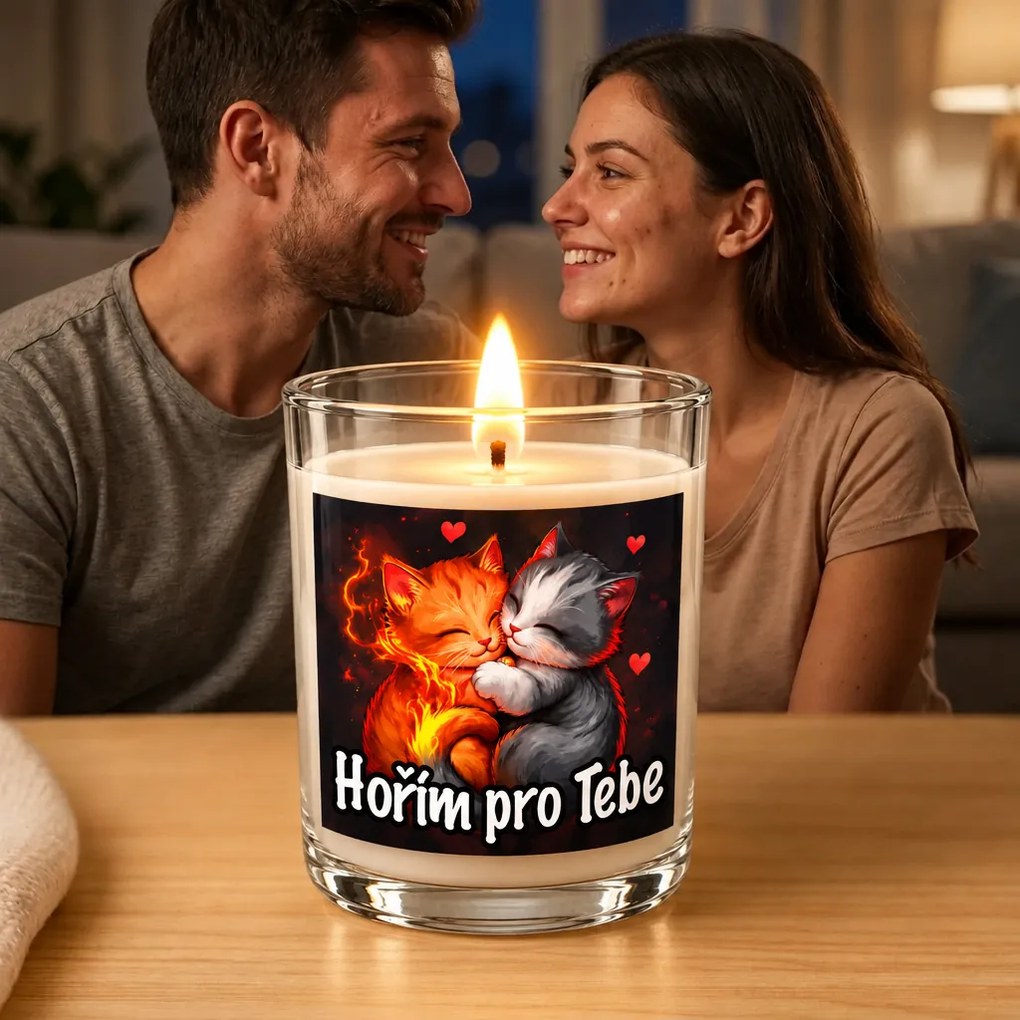 Ahome CZ Krásná svíčka Hořím pro Tebe