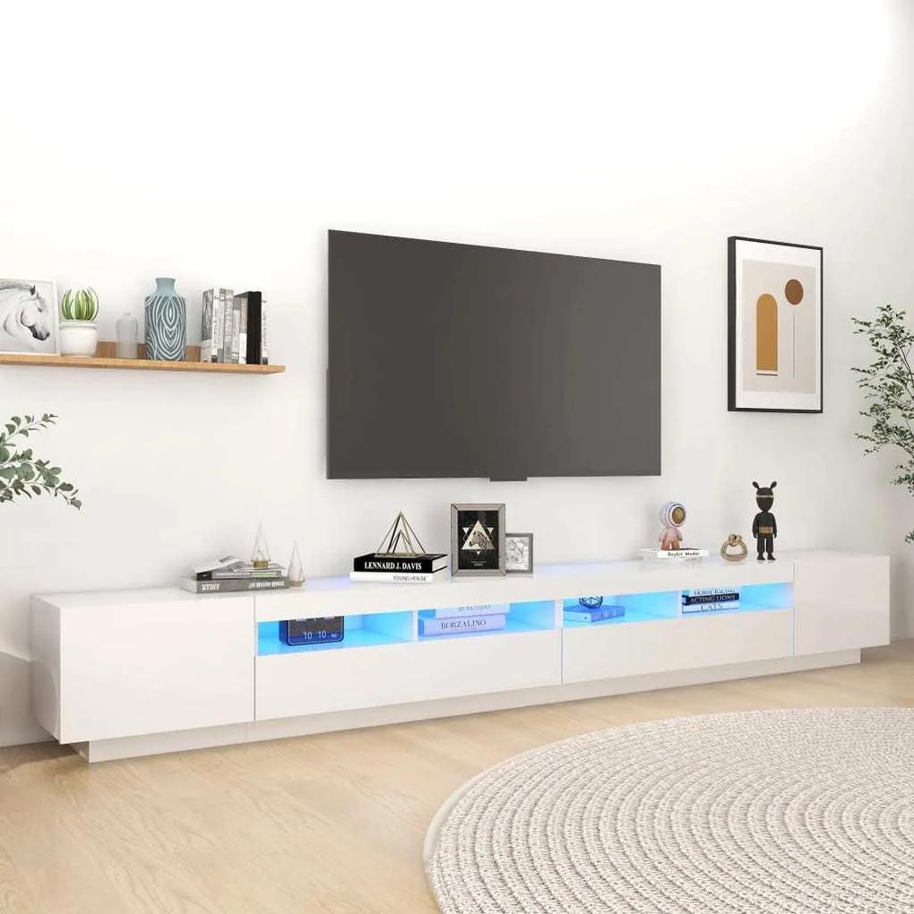 vidaXL TV skříňka s LED osvětlením 300x35x40 cm [3120178] Barva: šedá sonoma