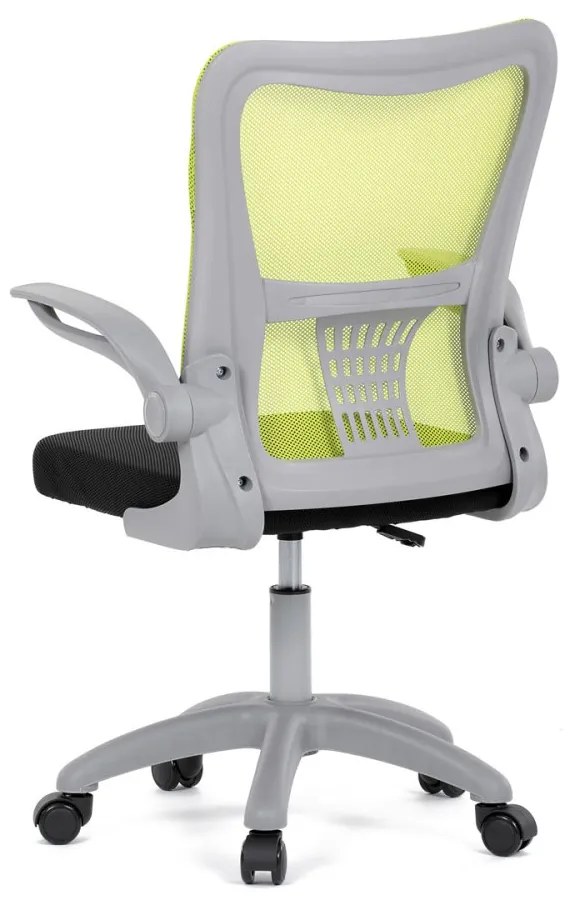 Autronic Dětská otočná židle STELLA — síťovina zelená