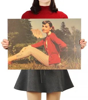 Plakát Audrey Hepburn 51,5x36cm Vintage č.12