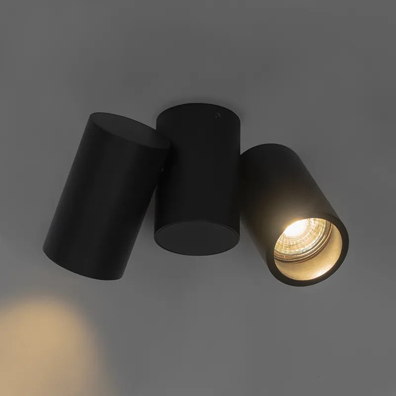 Designové bodové svítidlo černé 2-světelné nastavitelné - Michael
