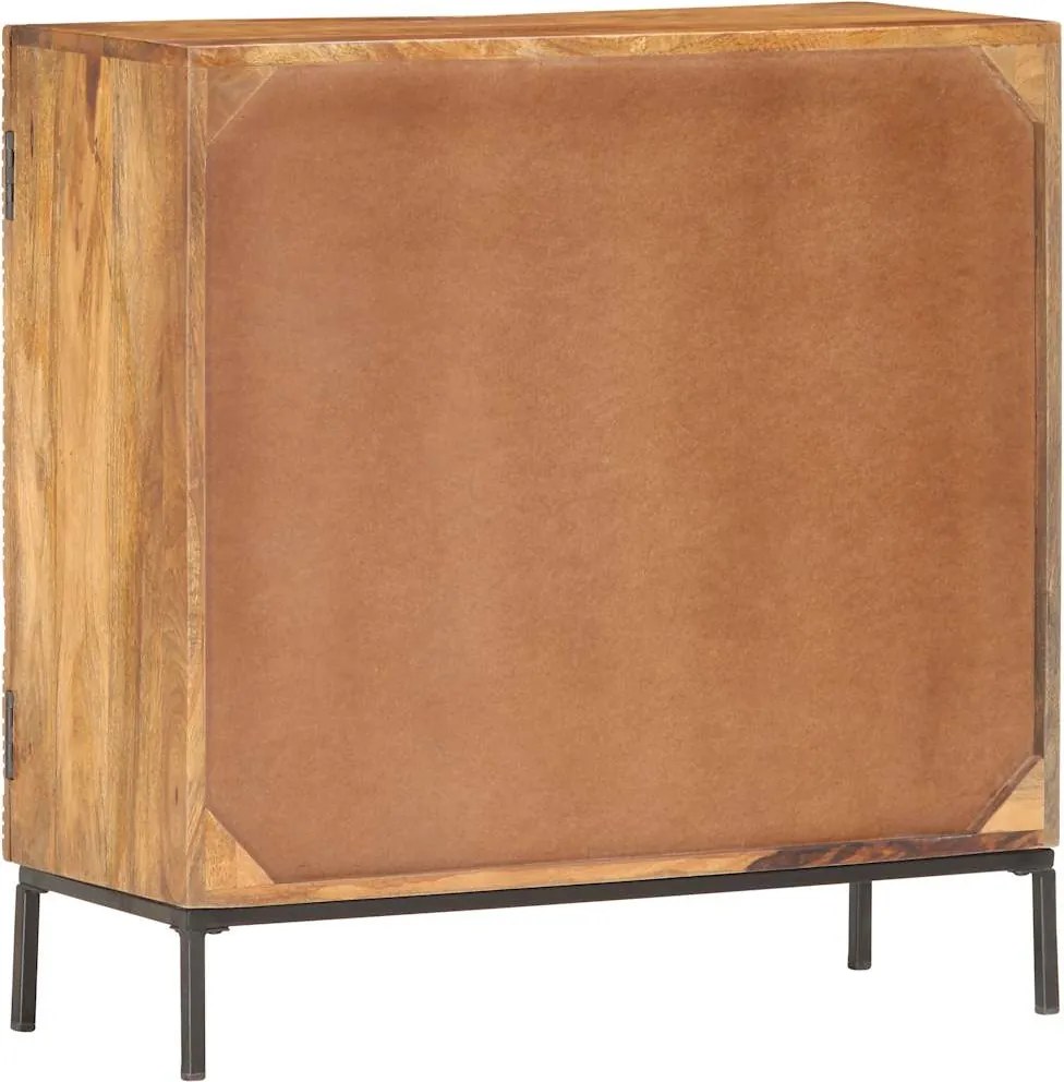 Příborník 75 x 30 x 75 cm masivní mangovníkové dřevo 286558