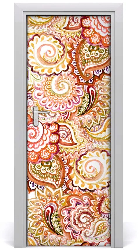 Samolepící fototapeta na dveře Ornamenty 75x205 cm