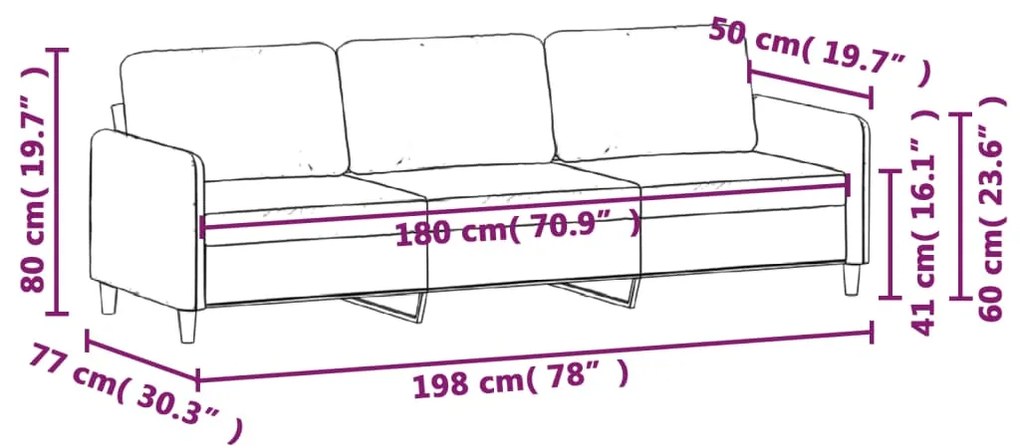 3místná pohovka tmavě zelená 180 cm samet - Default Title