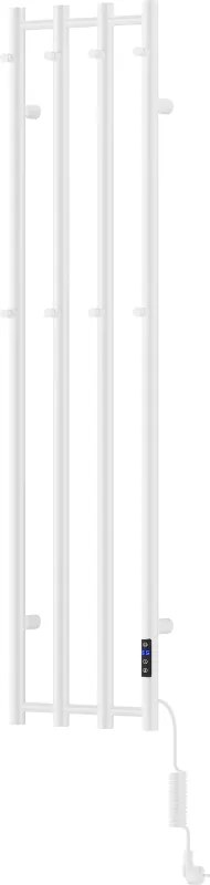 Mexen Pino, elektrické topné těleso s věšáky na ručníky 1405x347 mm, 250 W, bílá, W301-1405-347-00-20
