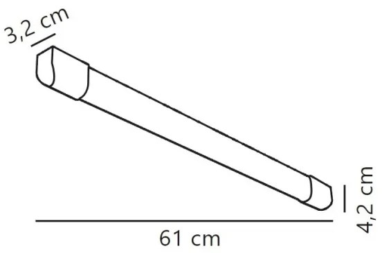 Nordlux - LED Zářivkové svítidlo ARLINGTON LED/10W/230V 61 cm